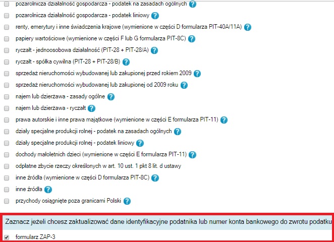 Jak zgłosić numer konta bankowego do przelania zwrotu podatku w PIT ... Jak zgłosić numer konta bankowego do przelania zwrotu podatku w PIT ...